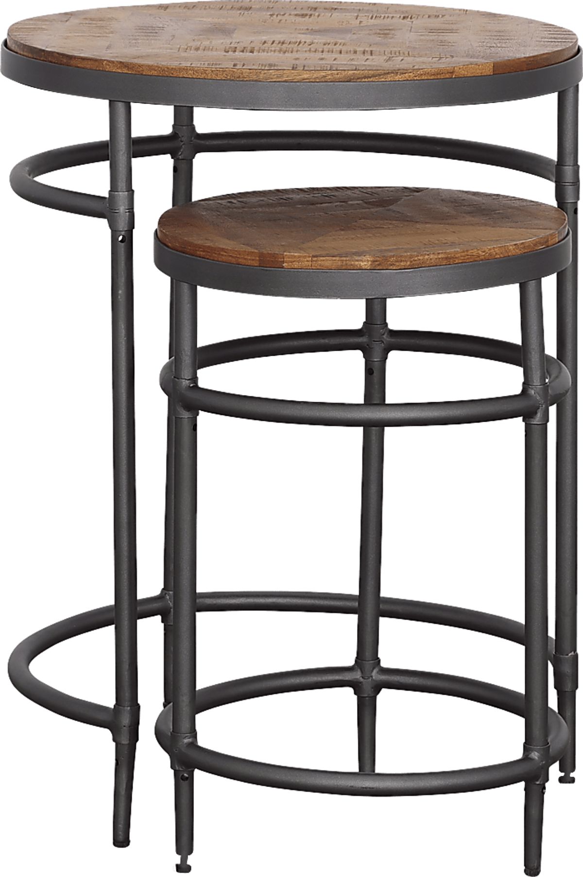 Silverway Brown Dark Wood Nesting Table, Set Of 2 | Rooms to Go