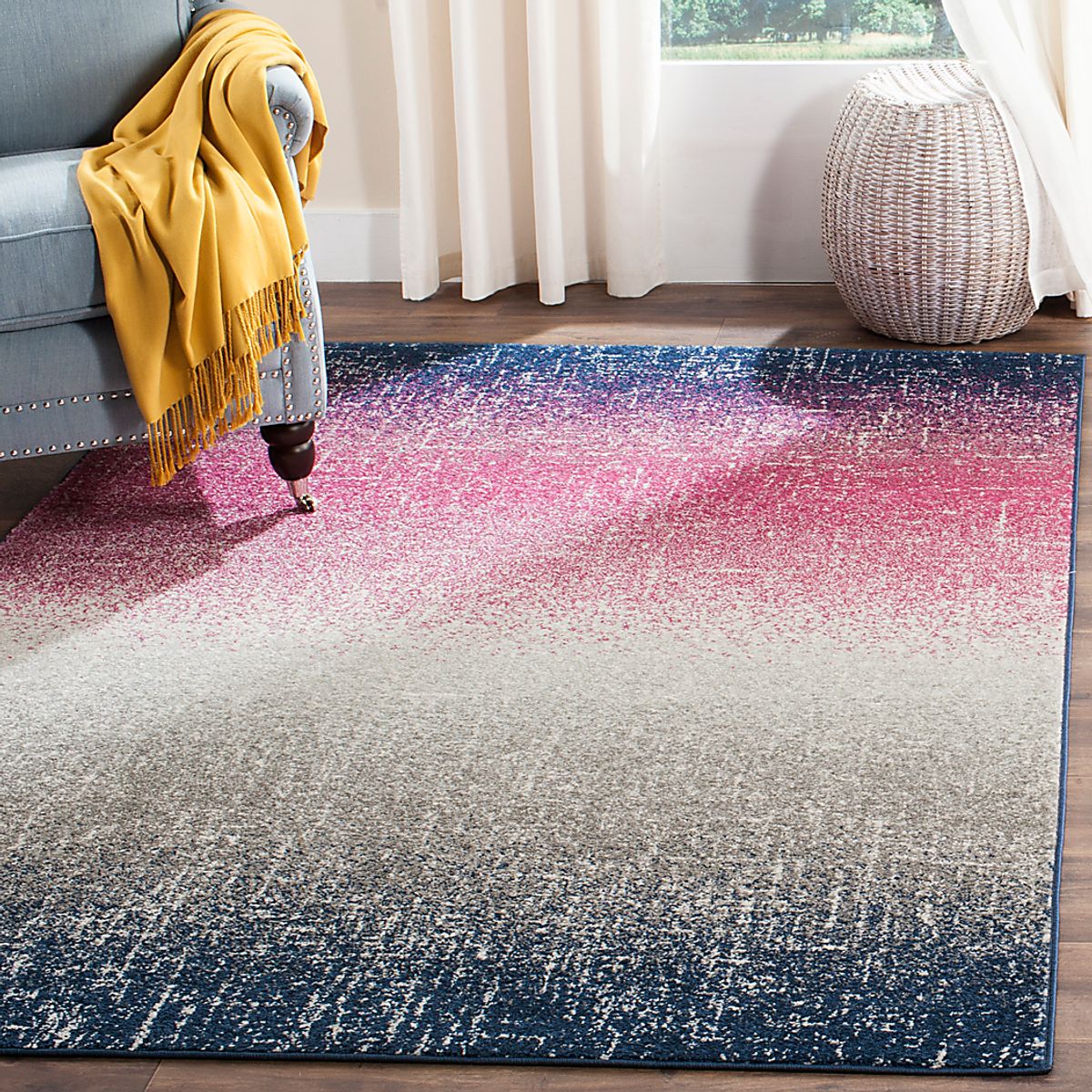 Simmons Bay Fuschia Red Rug | Rooms to Go