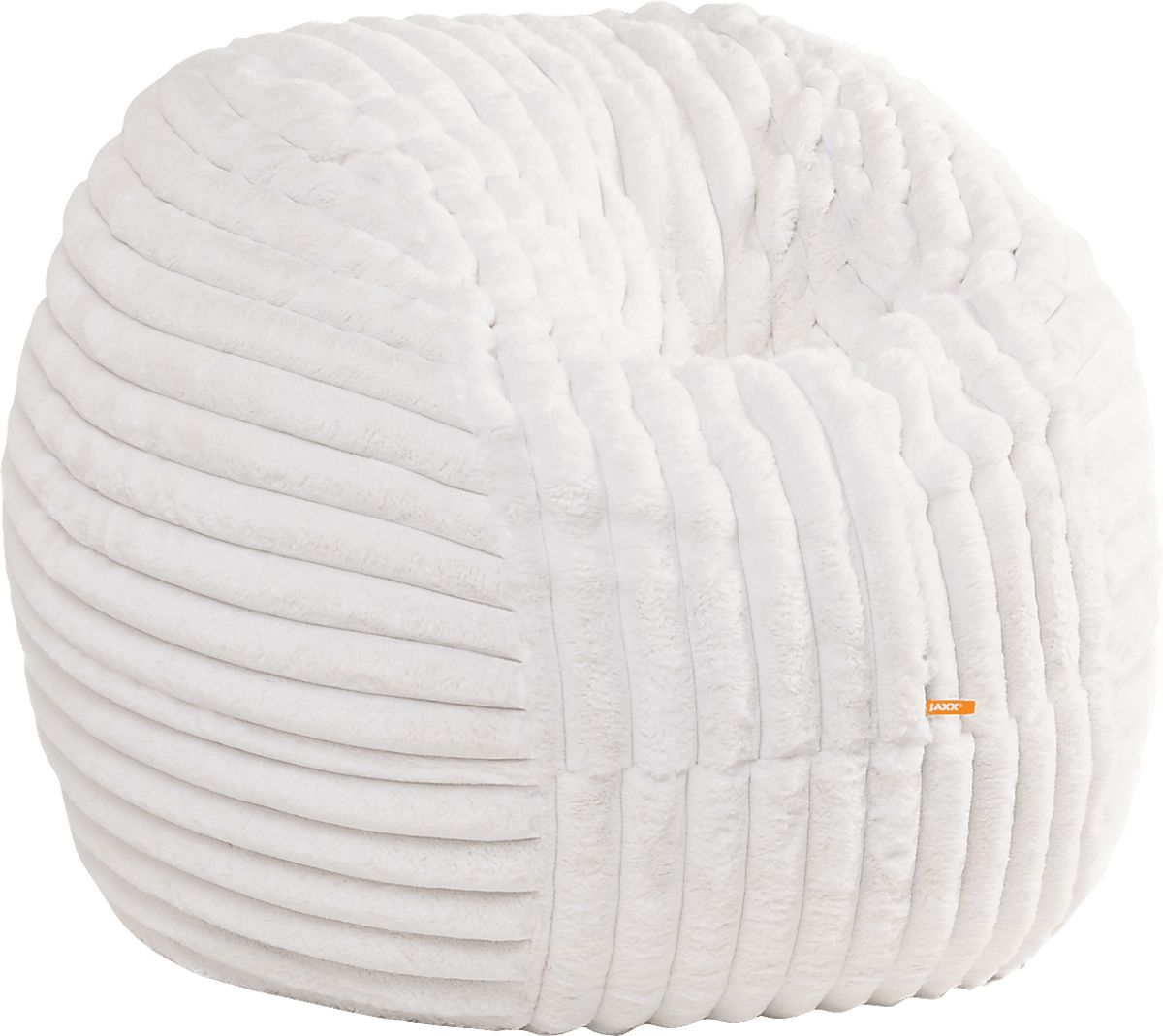 Sinepa Ivory Beige Faux Fur Bean Bag Chair | Rooms to Go