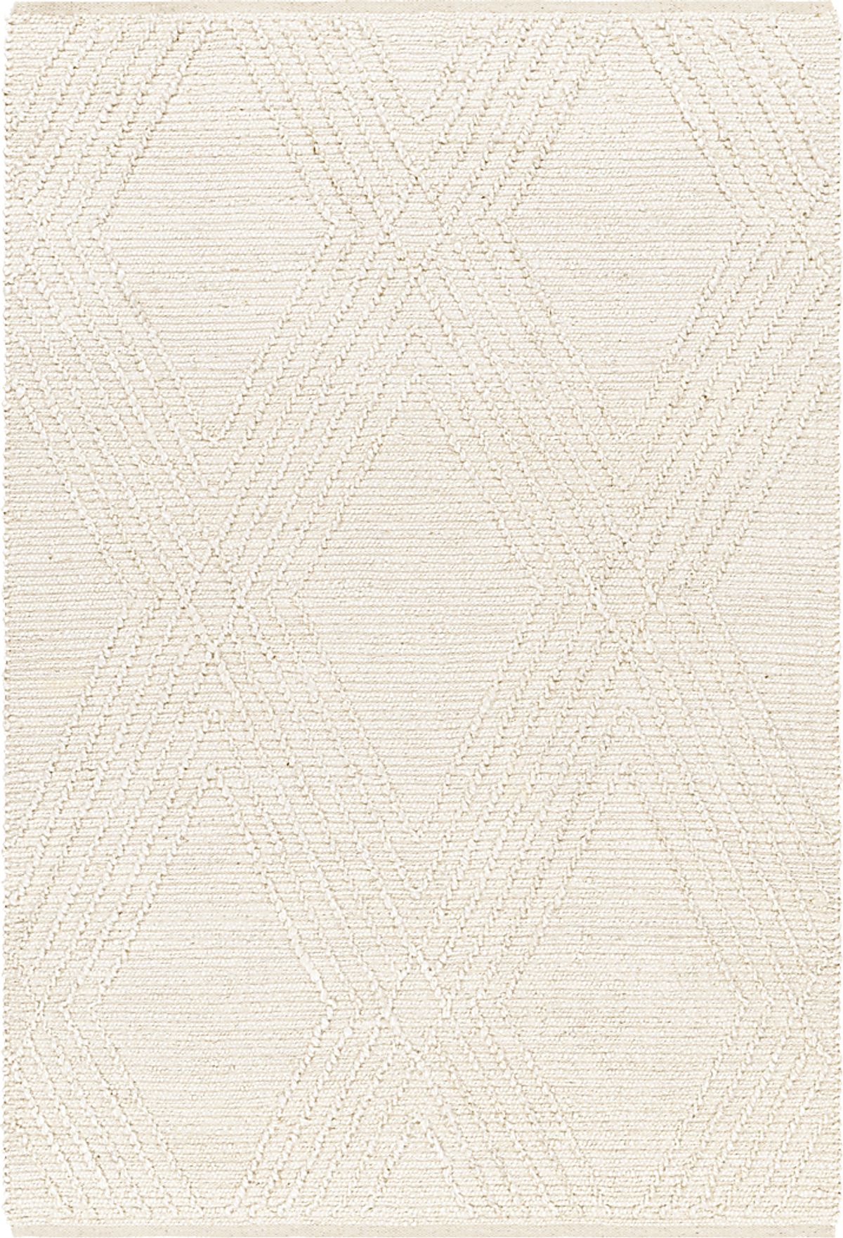 Singleleaf Cream Beige Rug | Rooms to Go