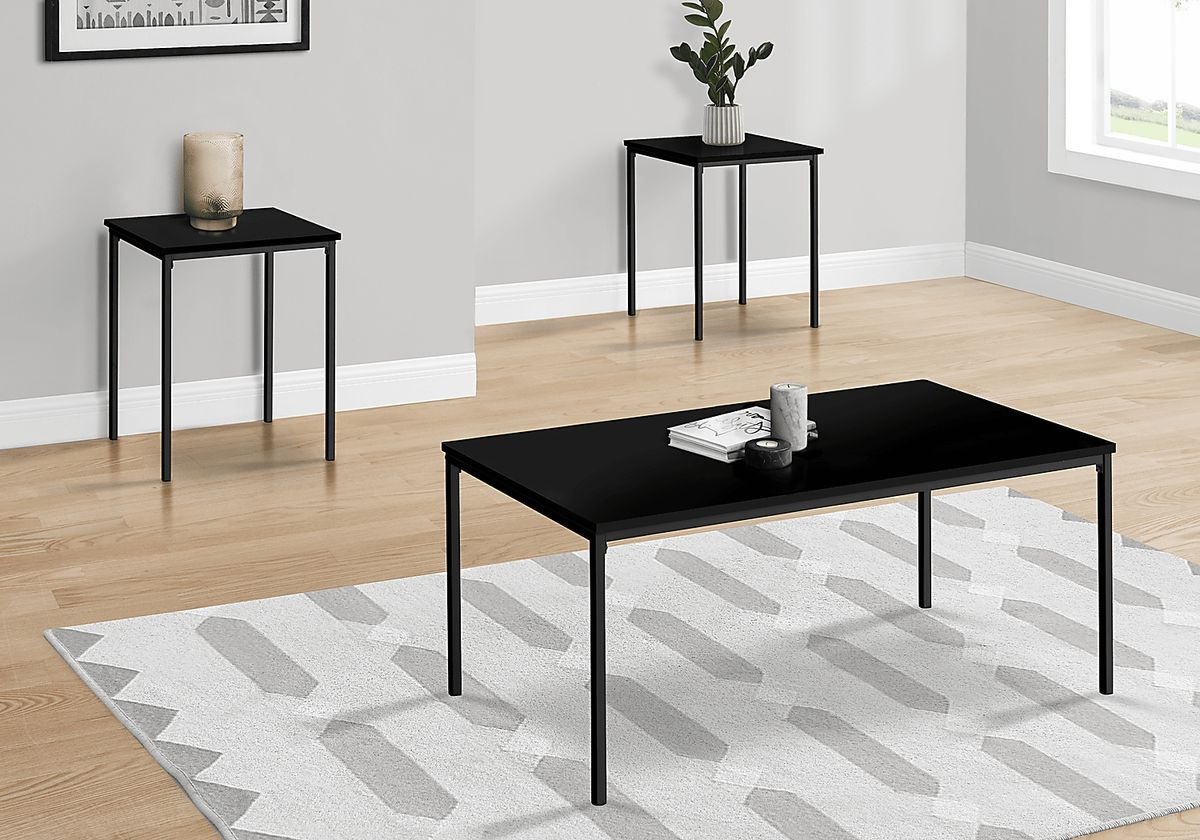 Singletary Black Black,Colors Occasional Table Set | Rooms to Go