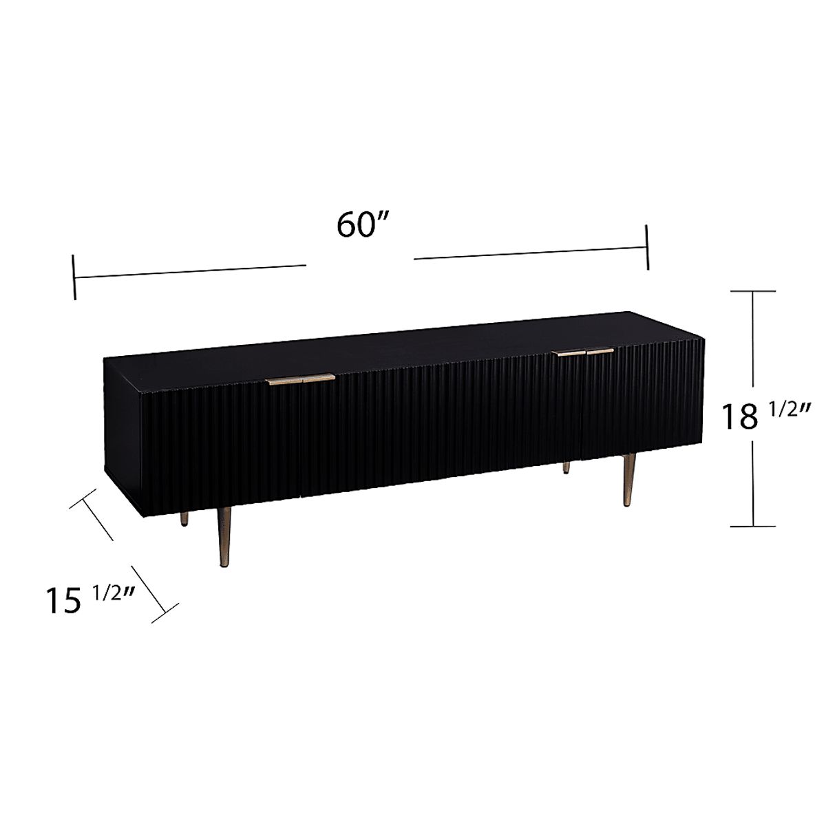 Sisemore Black 60" Console | Rooms to Go