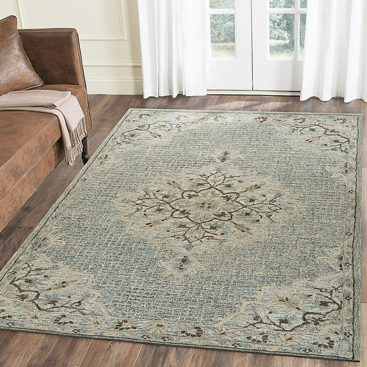 Siye Blue Rug | Rooms to Go