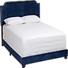 Skylyn Blue Colors Velvet Plush Full Bed | Rooms to Go