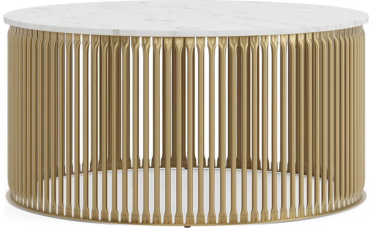 Slabtown Gold Colors,Metal Cocktail Table | Rooms to Go