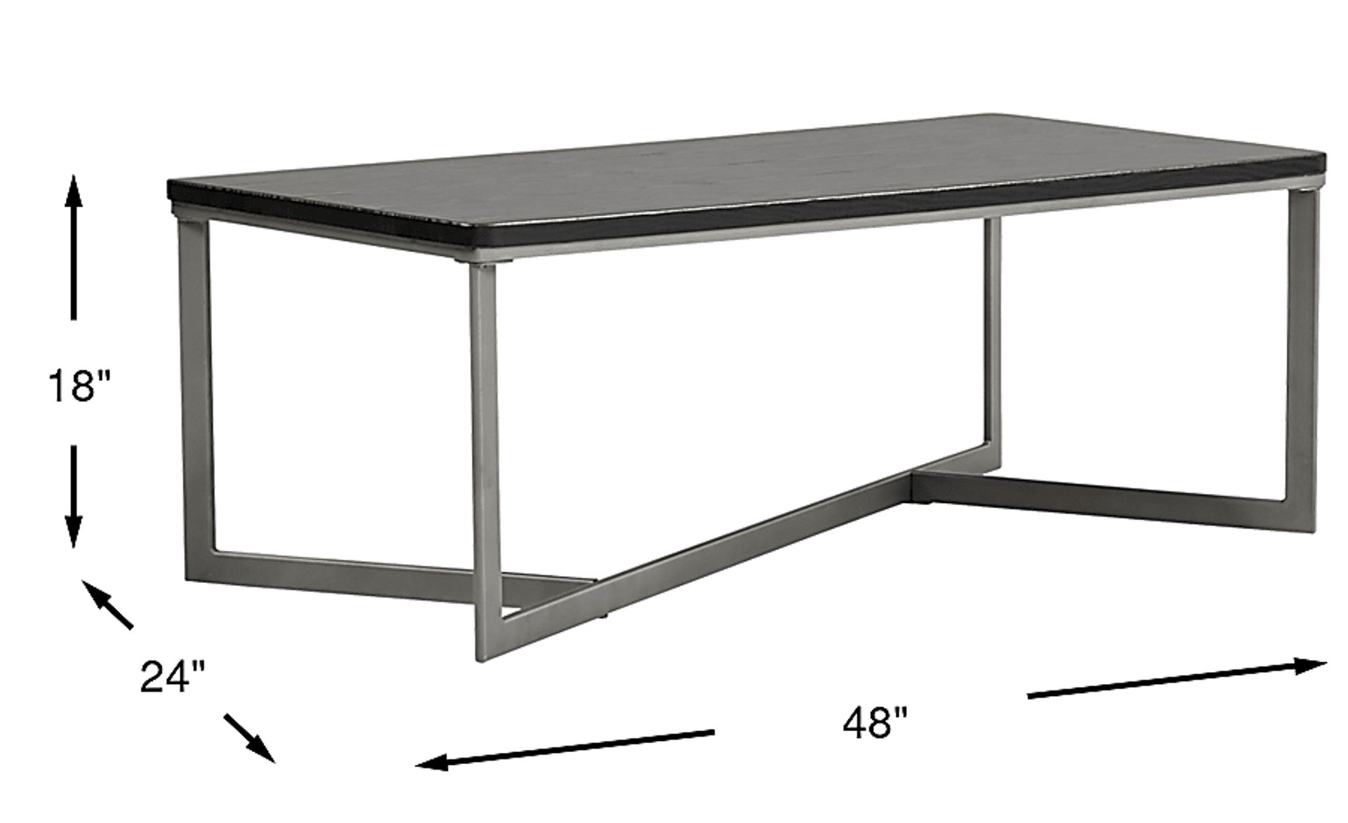 Slater Black Black,Colors Cocktail Table | Rooms to Go