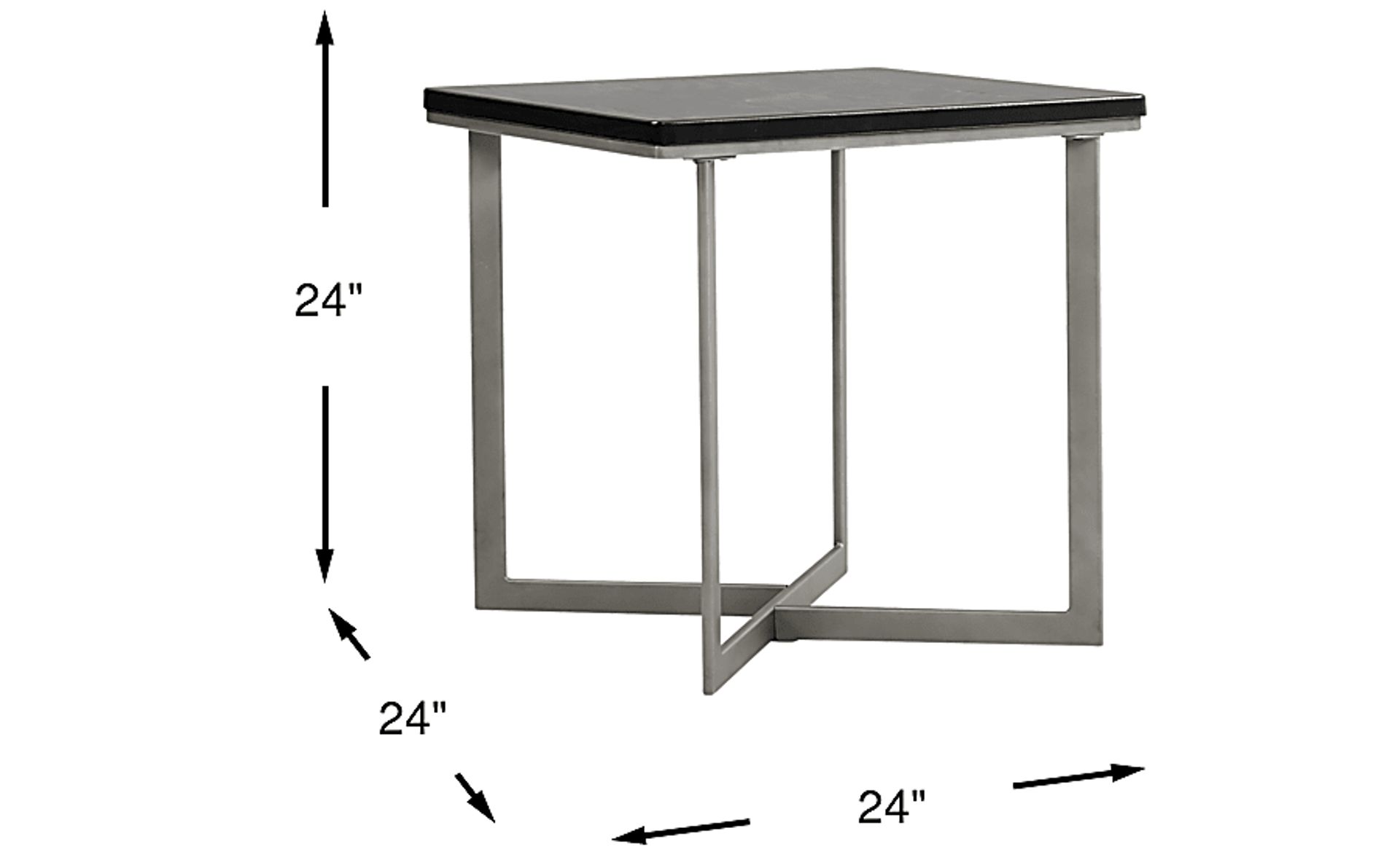 Slater Black Black,Colors End Table | Rooms to Go