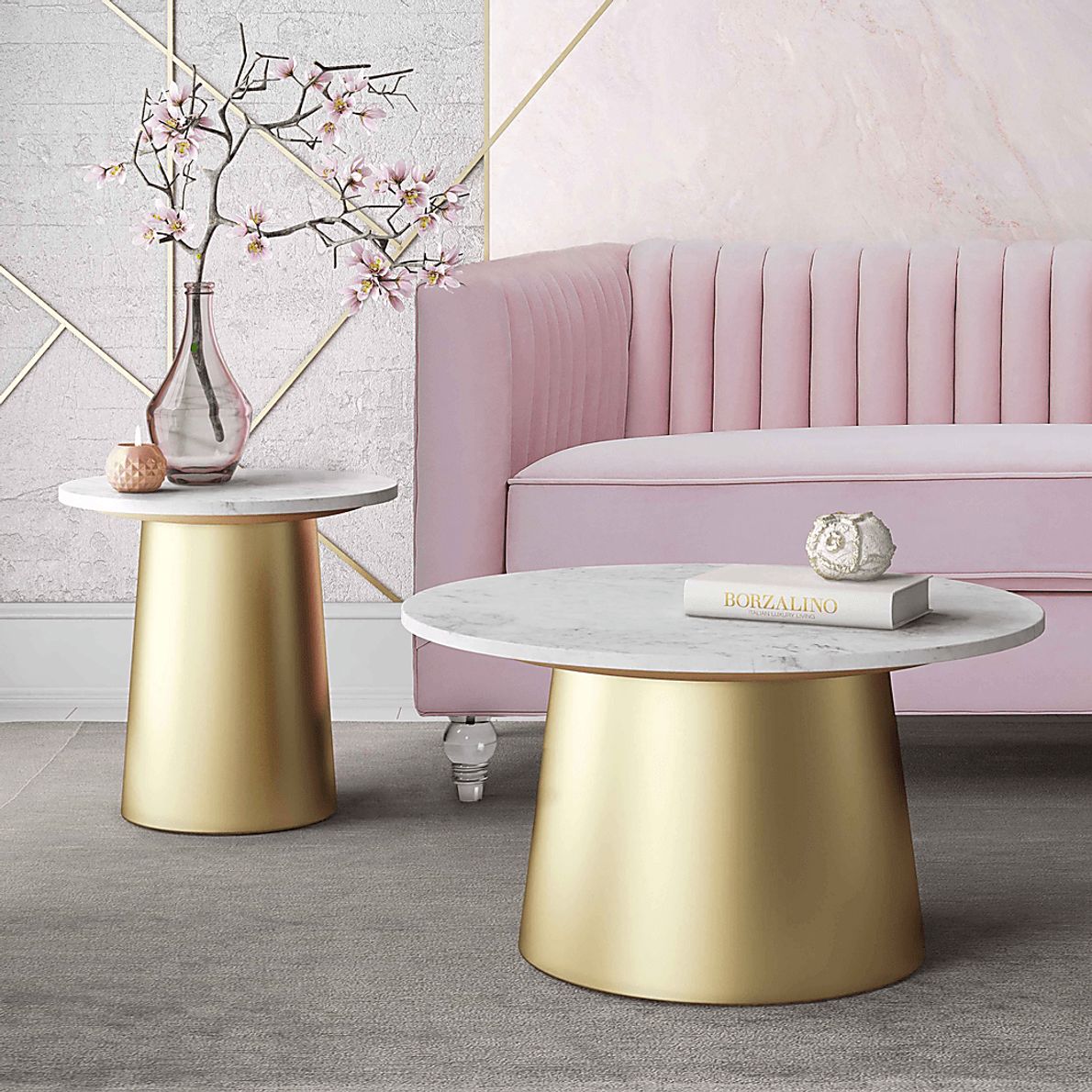 Sleken Gold Cocktail Table - Rooms To Go