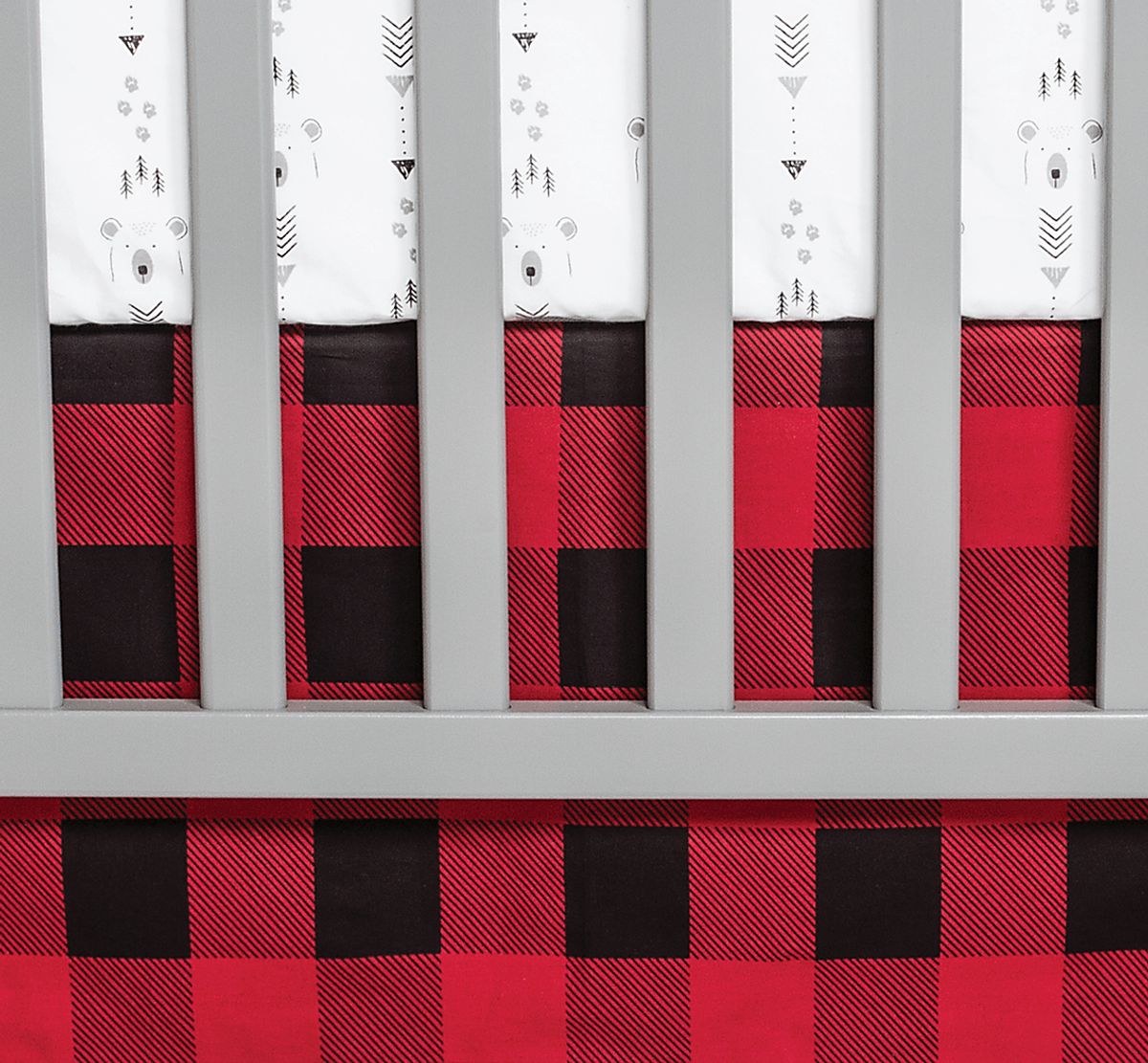 Slumbering Bear Red Bedding Set | Rooms to Go