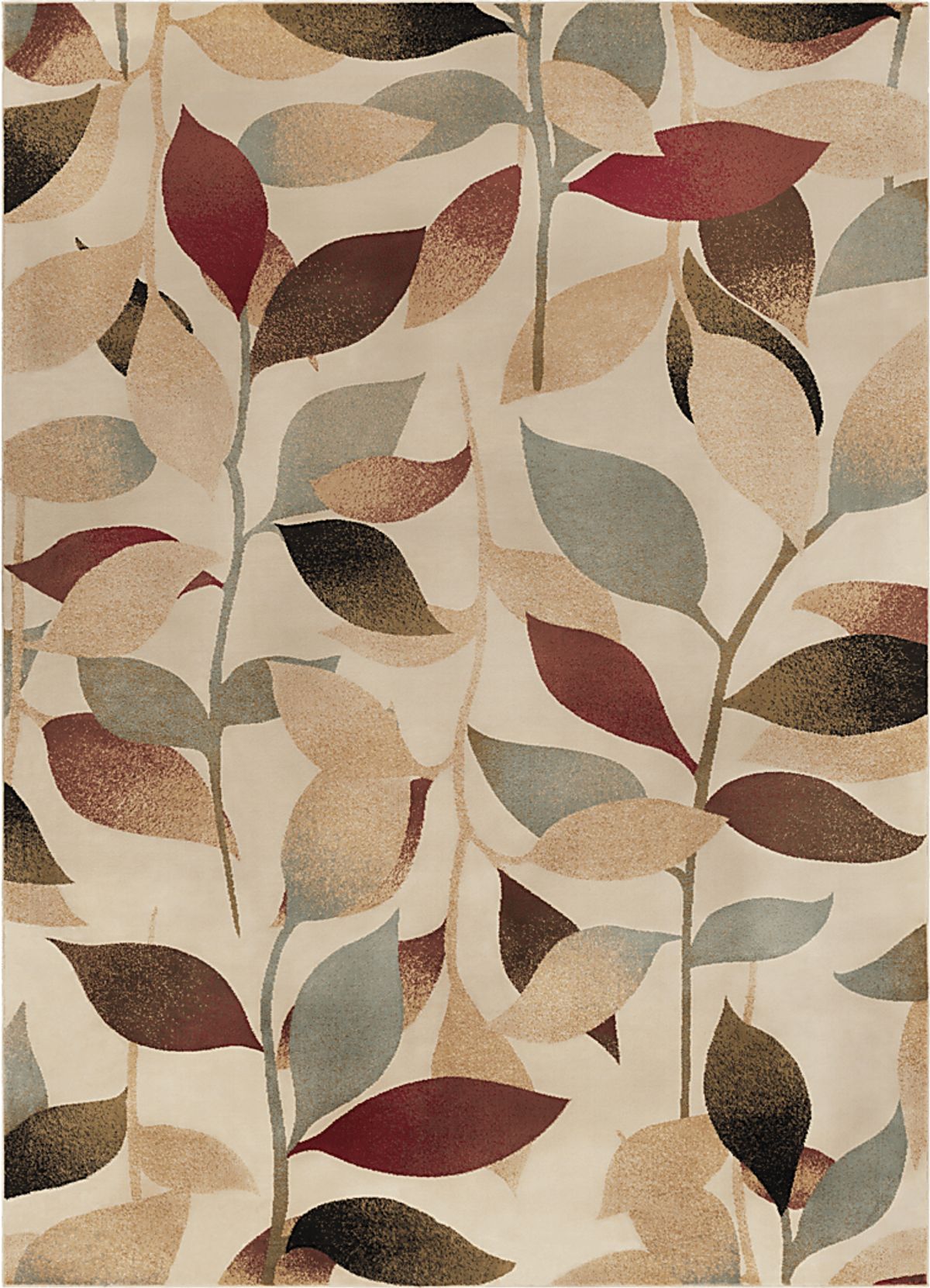 Smilax II Olive,Red Green,Red Rug | Rooms to Go