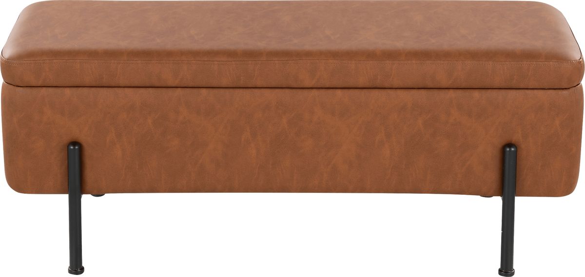 Smout Black Black,Colors Camel Brown Polyurethane Fabric Bench | Rooms ...