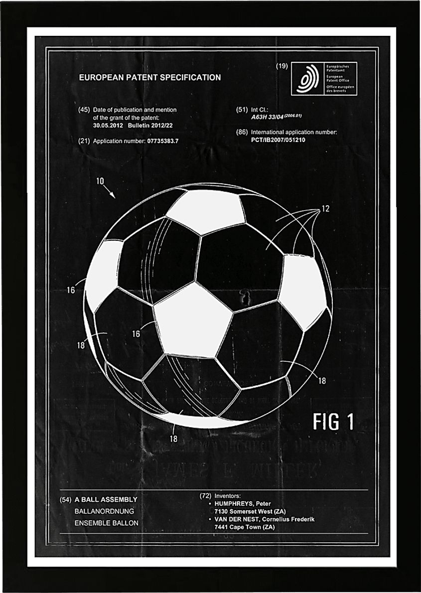 Soccer Ball Blueprint II Artwork - Rooms To Go
