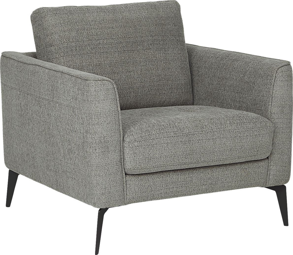 Sofia Vergara Barbados Graphite Gray Chenille Fabric Chair - Rooms To Go