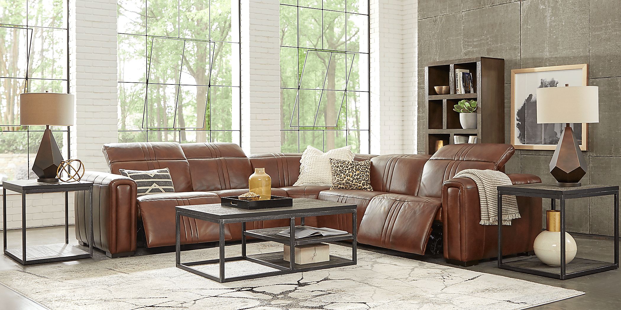 Sofia vergara leather sectional sofa store