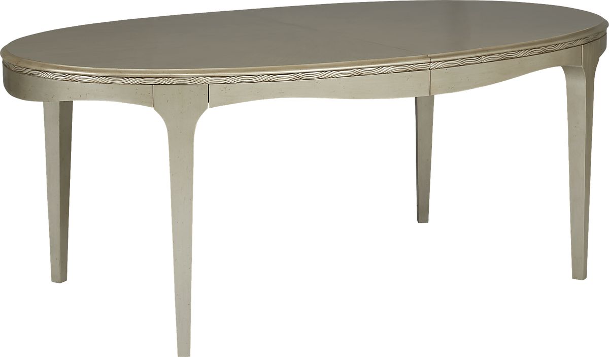 Sofia Vergara La Reina 7 Pc Silver Gray Dining Room Set With Oval ...