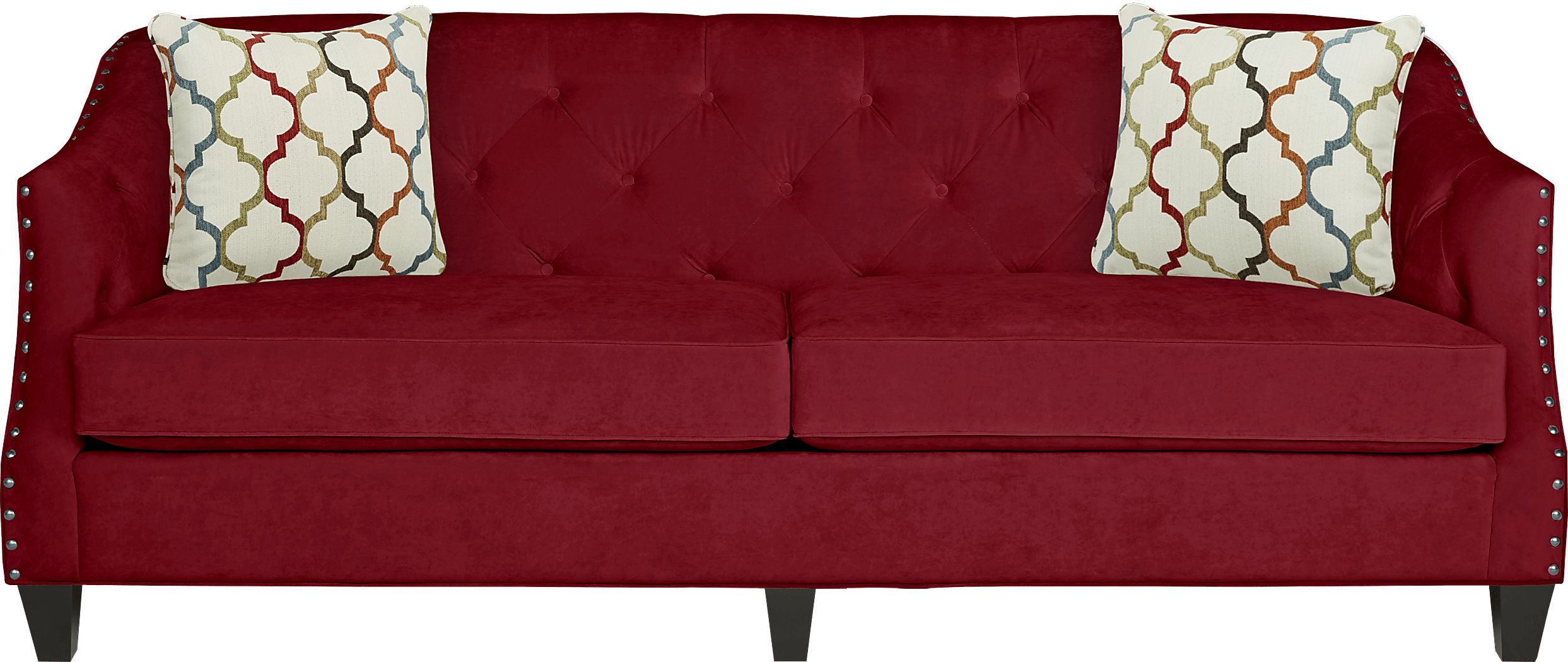 Monaco Court Scarlet Sofa - Rooms To Go