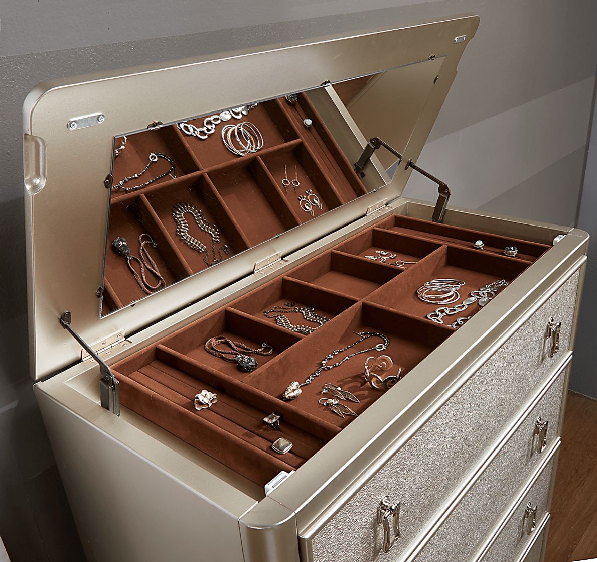 Paris Silver Chest - Rooms To Go