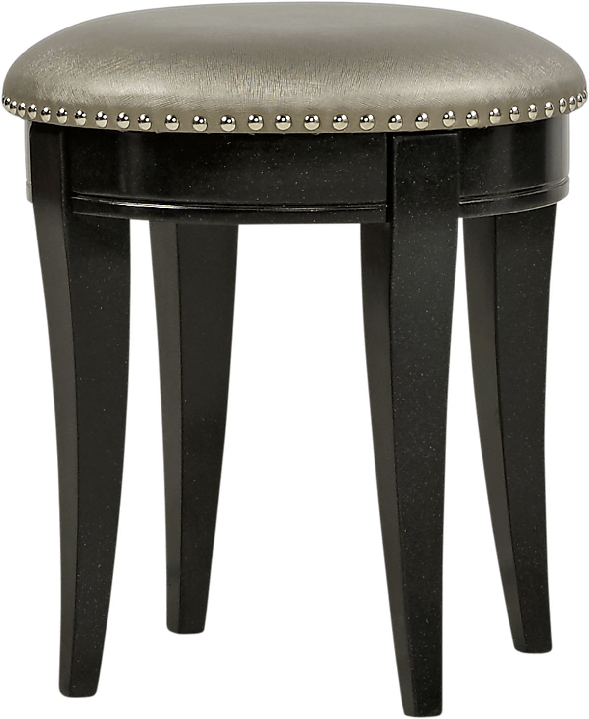 Sofia Vergara Petit Paris Black Black Colors Vanity Stool Rooms to Go