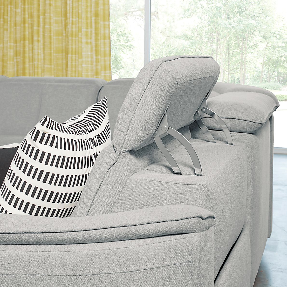 Turano Gray 6 Pc Dual Power Reclining Sectional - Rooms To Go