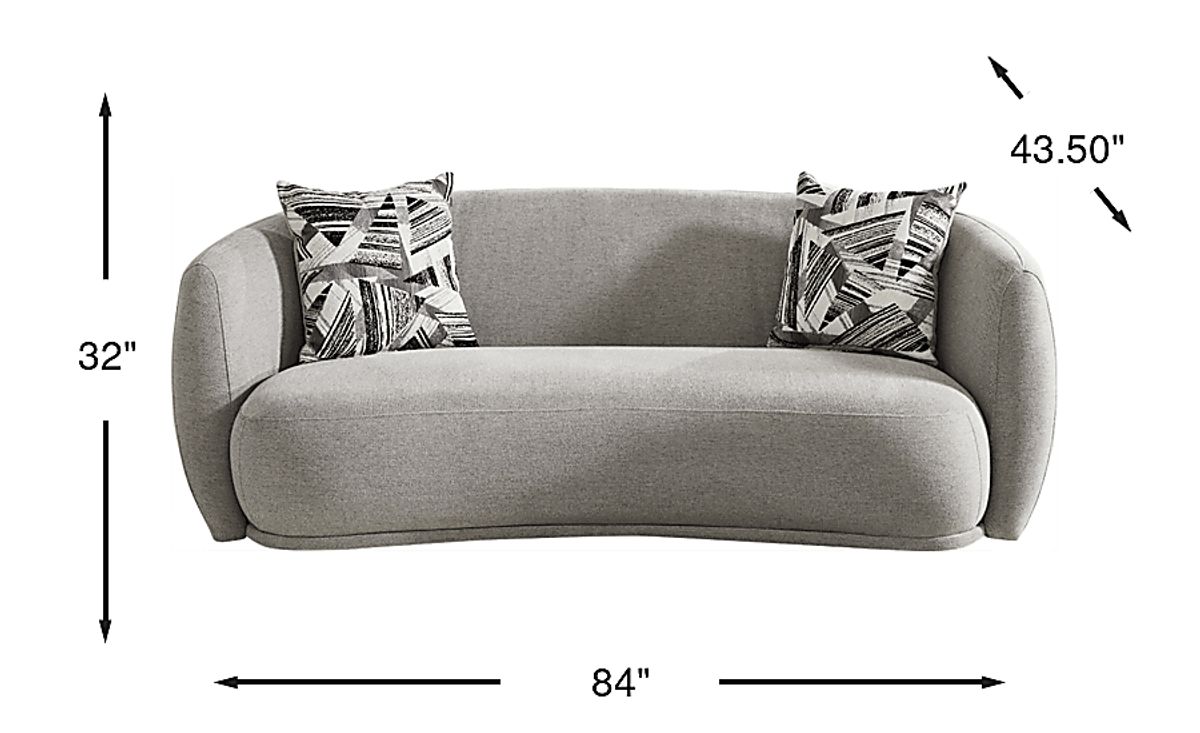 Soho Heights Gray Fabric Sofa | Rooms to Go