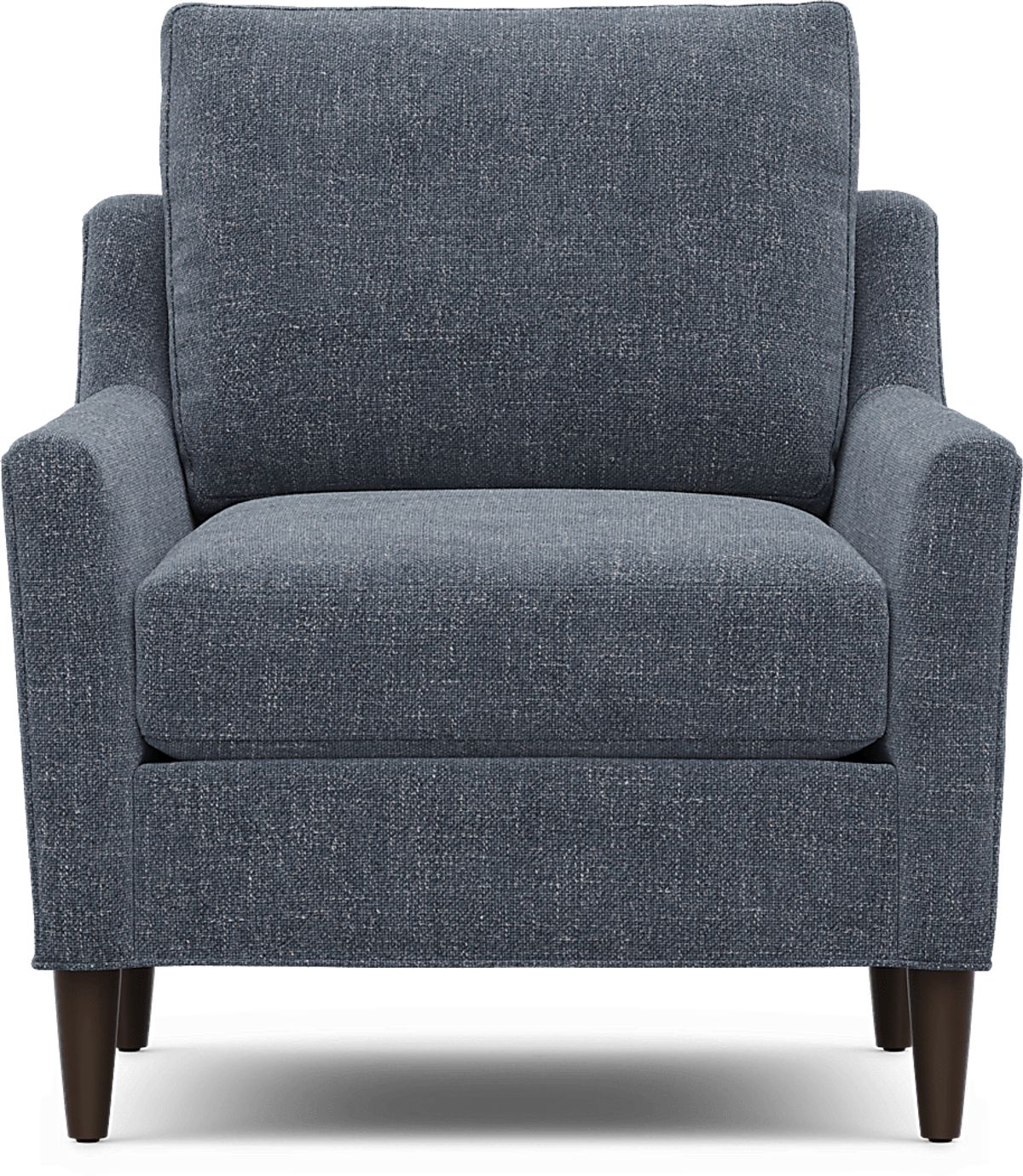 Cindy Crawford Soho Place Navy Blue Chenille Fabric Accent Chair | Rooms to Go
