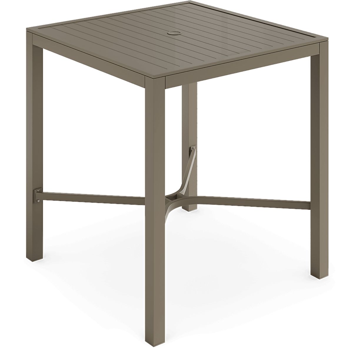 Solana 5 Pc Taupe Colors,Light Wood Aluminum Outdoor Dining Set With ...