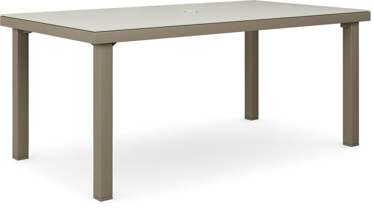 Solana 5 Pc Taupe Colors,Light Wood Aluminum Outdoor Dining Set With ...