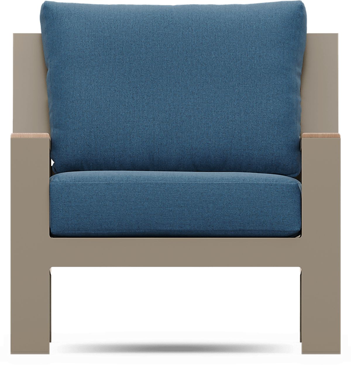 Solana Taupe Colors,Light Wood Blueberry Blue Aluminum Outdoor Chair ...