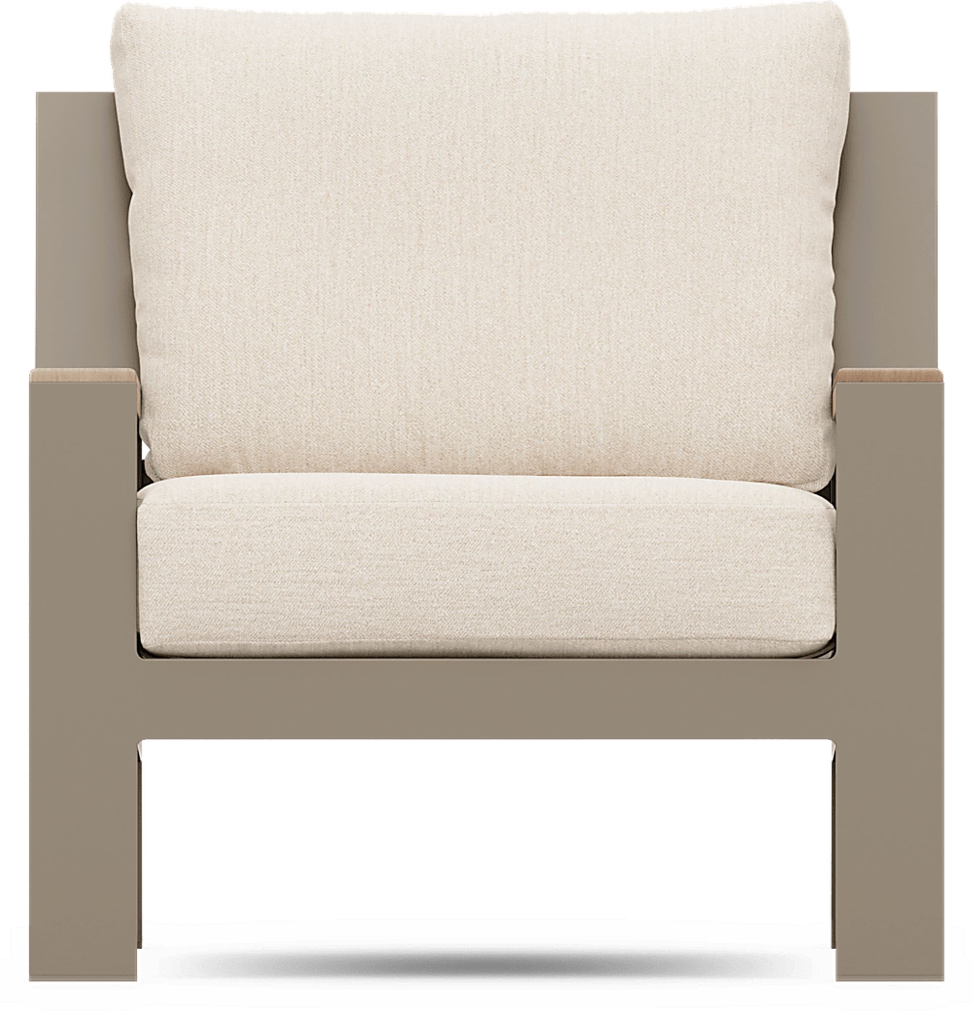 Solana 4 Pc Taupe Colors,Light Wood Buff Beige Aluminum Outdoor Seating ...