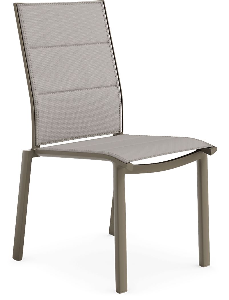 Solana Taupe Colors,Light Wood Aluminum Outdoor Side Chair | Rooms to Go