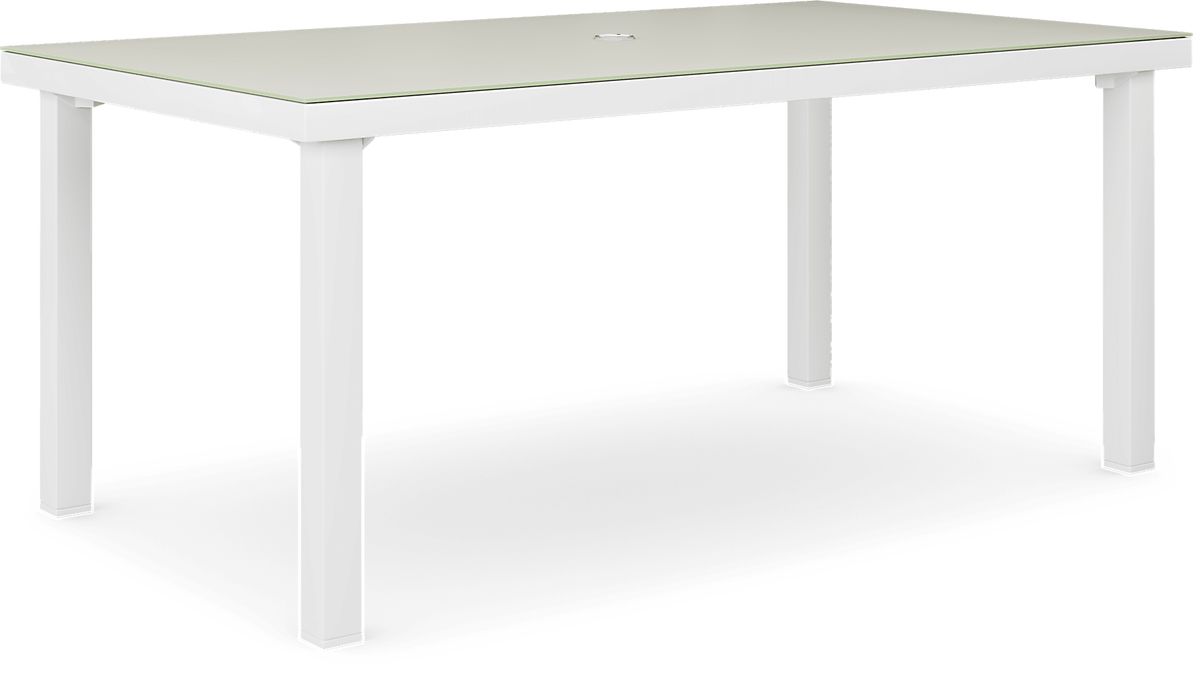Solana 5 Pc White Colors,White Aluminum Outdoor Dining Set With ...
