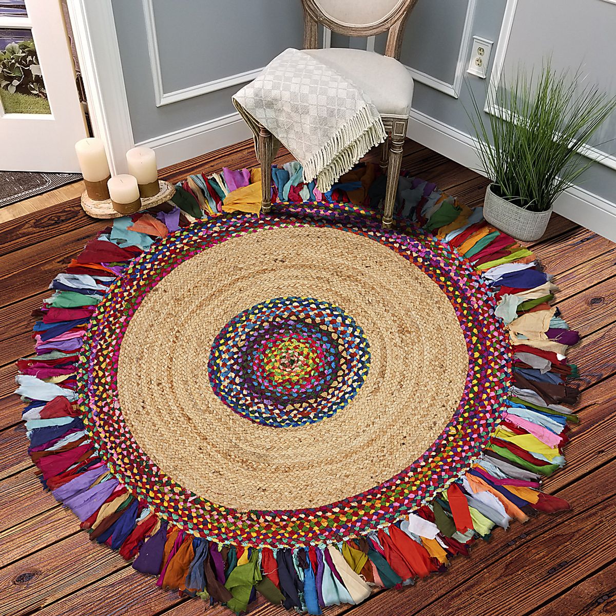 Sonaha Blue,Orange,Red Rugs | Rooms to Go