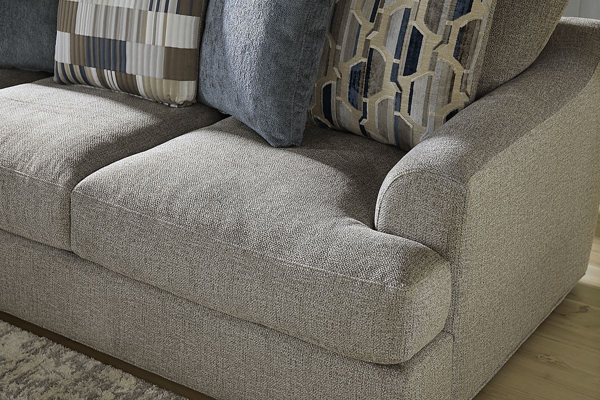 Drew & Jonathan Sonoma Cobblestone Gray Knitted 3 Pc Left Arm Chaise ...