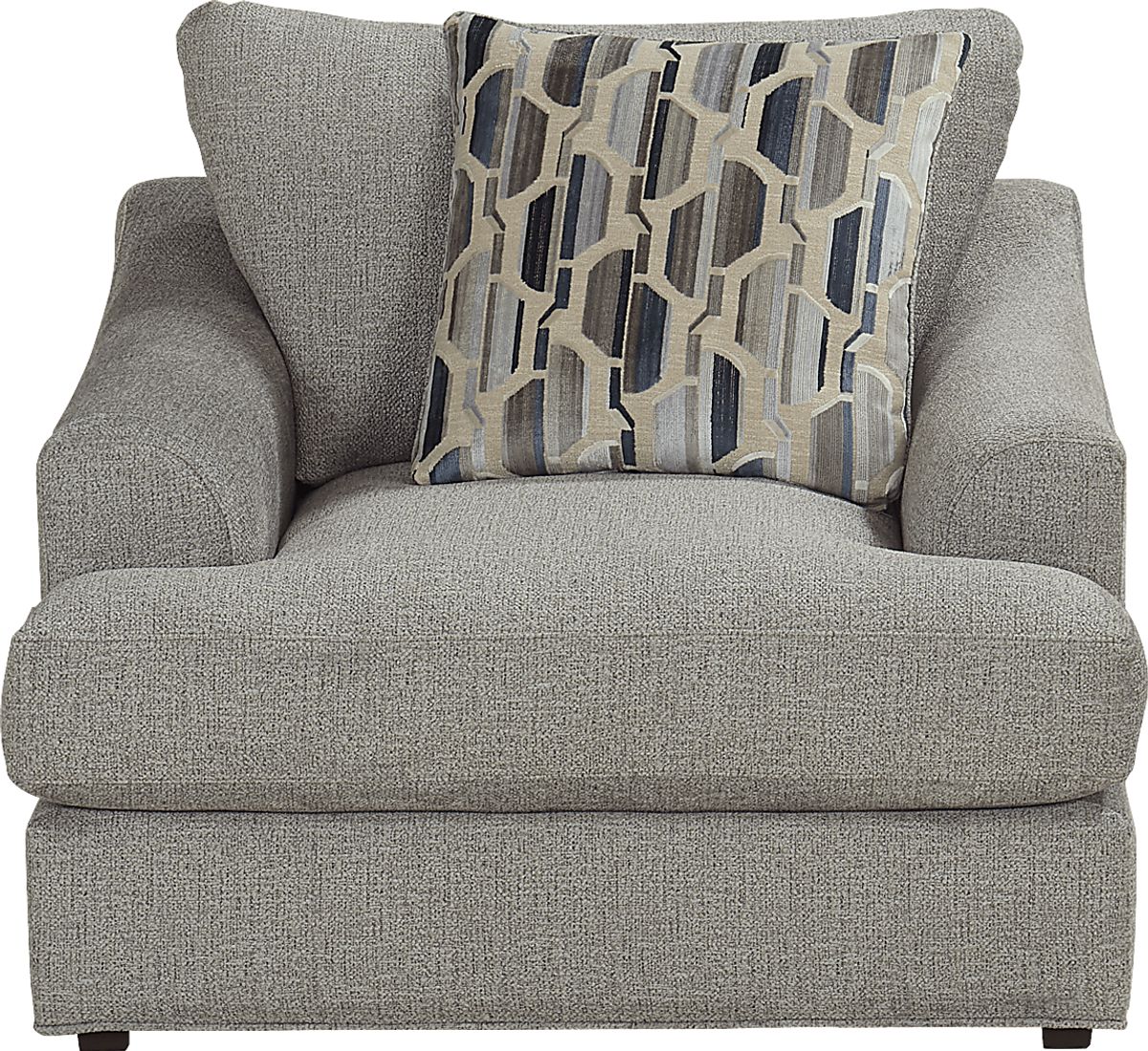 Drew & Jonathan Sonoma Cobblestone Gray Knitted Chair | Rooms to Go