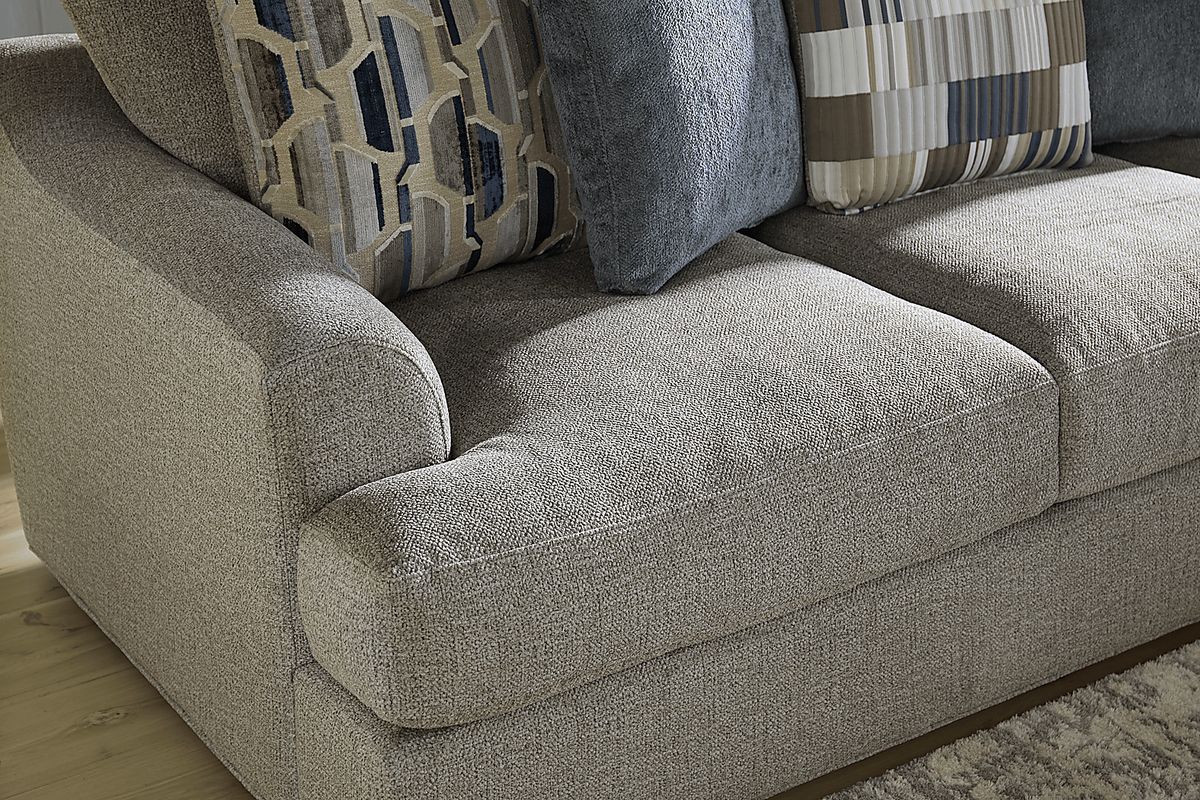 Drew & Jonathan Sonoma Cobblestone Gray Knitted Sofa | Rooms to Go