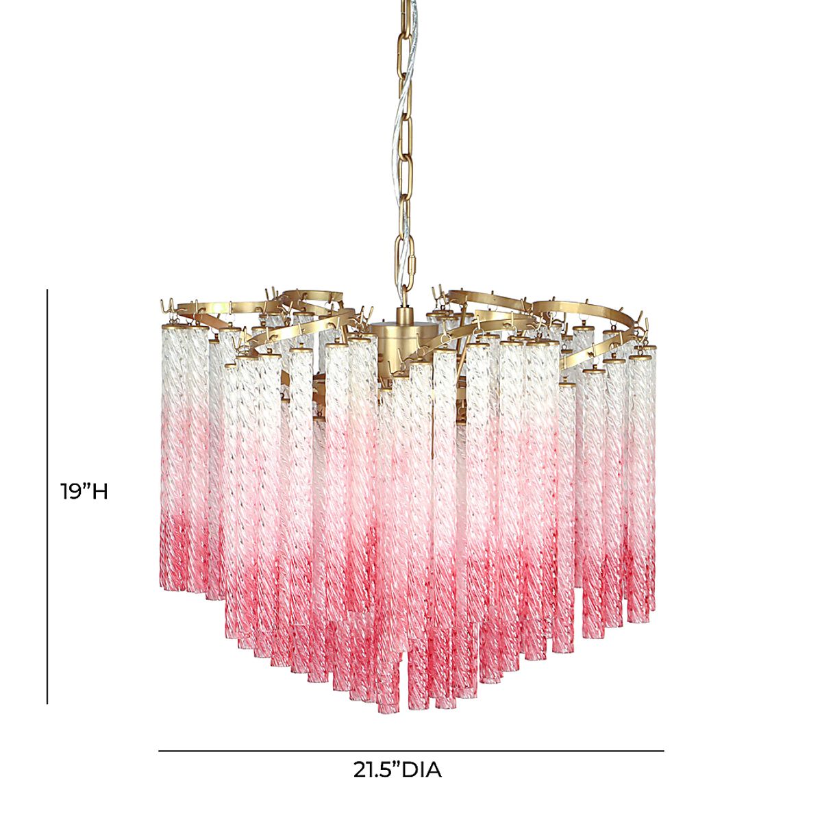 Sorolla Shade Pink Chandelier | Rooms to Go