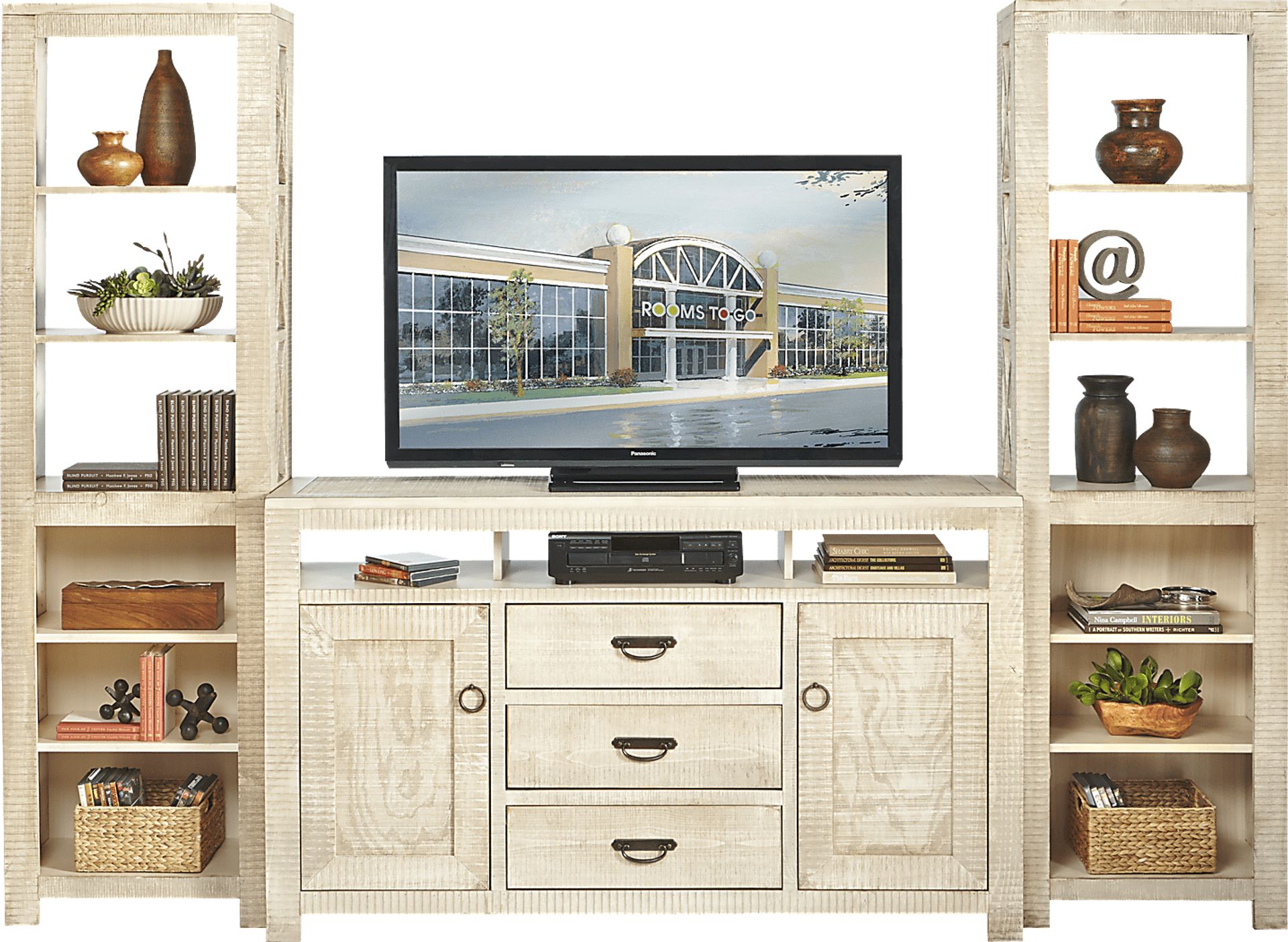 South Creek White Colors White 3 Pc Wall Unit Rooms to Go