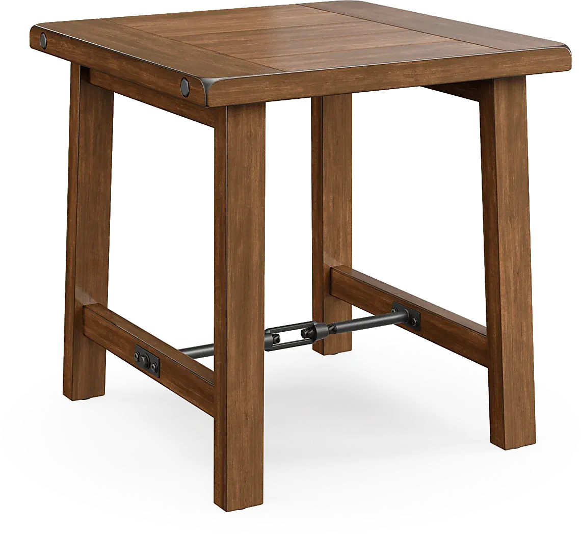 South River Brown Dark Wood End Table | Rooms to Go