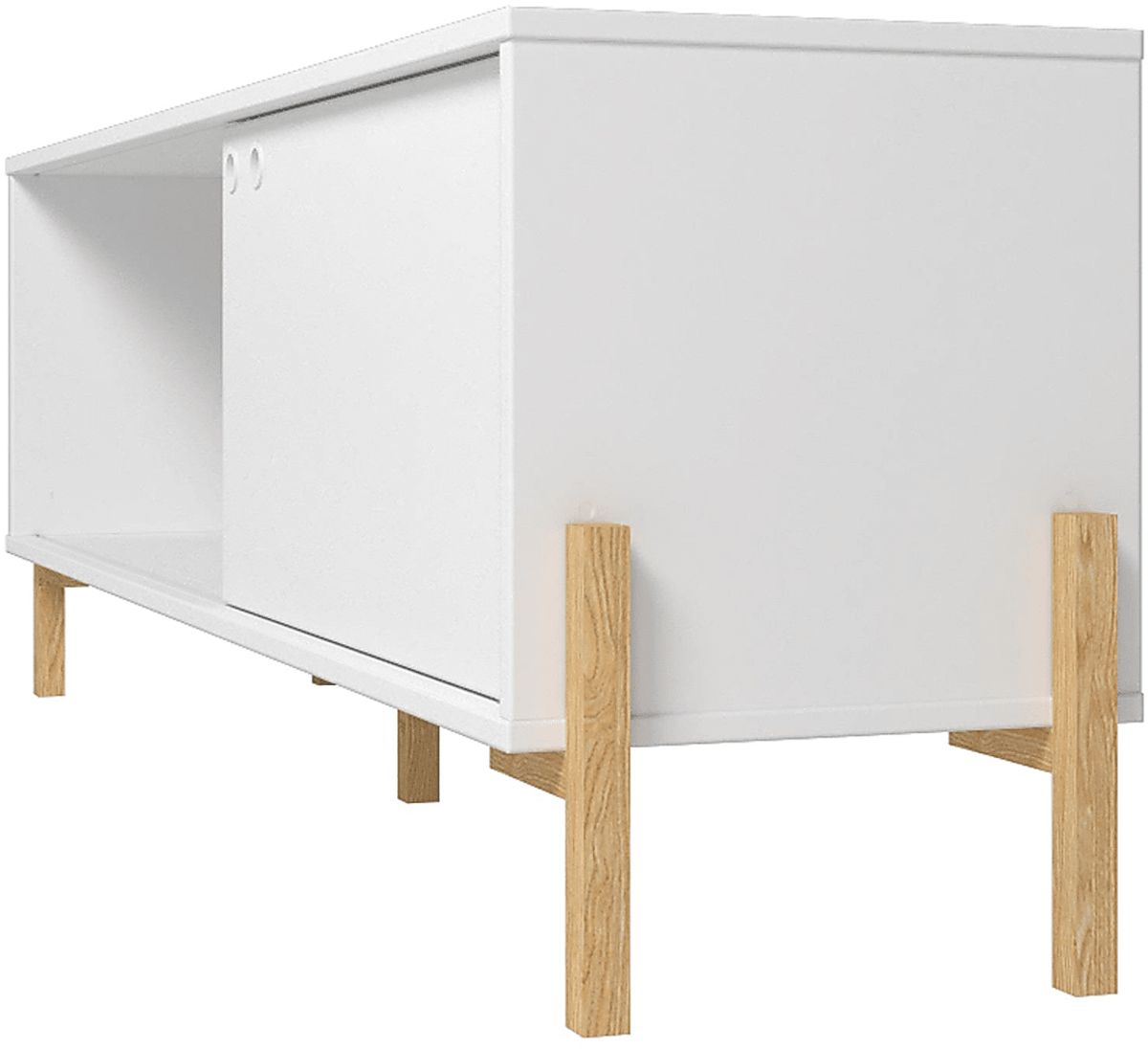 Southmont White Colors,White 55 in. Console | Rooms to Go