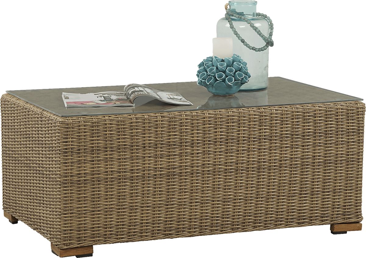 Southport 4 Pc Wicker Tan Beige,Brown Outdoor Seating Set With Sofa ...