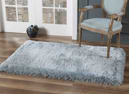 Sparkle Shag Arctic Blue Rug | Rooms to Go