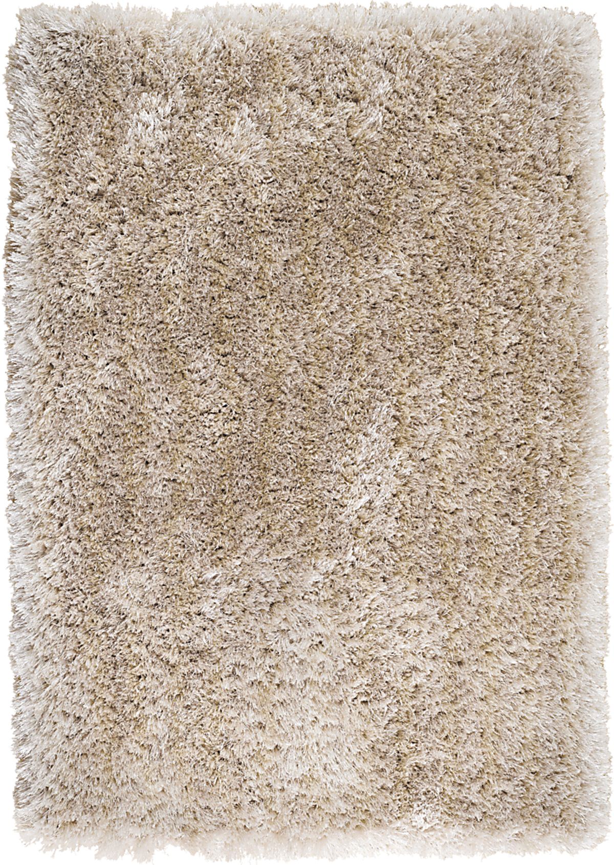 Sparkle Shag Beige Rug | Rooms to Go
