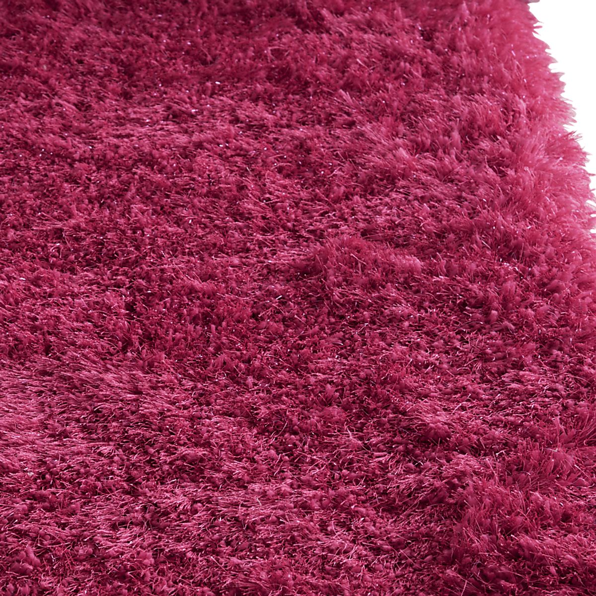 Sparkle Shag Hot Pink Rug | Rooms to Go