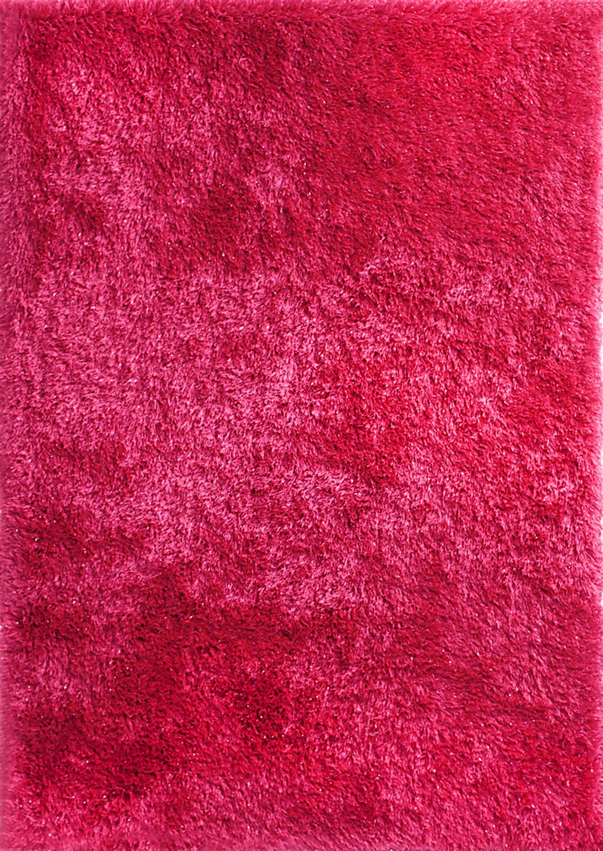 Sparkle Shag Hot Pink Rug | Rooms to Go
