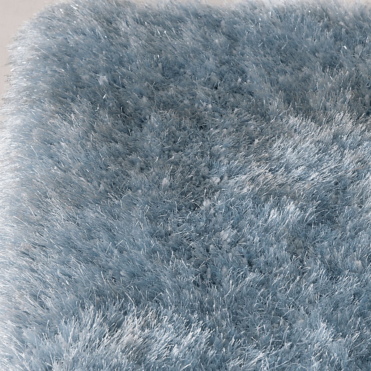 Sparkle Shag Hydra Blue Rug | Rooms to Go