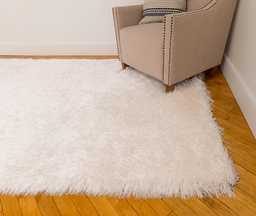 Sparkle Shag Ivory Beige Rug | Rooms to Go