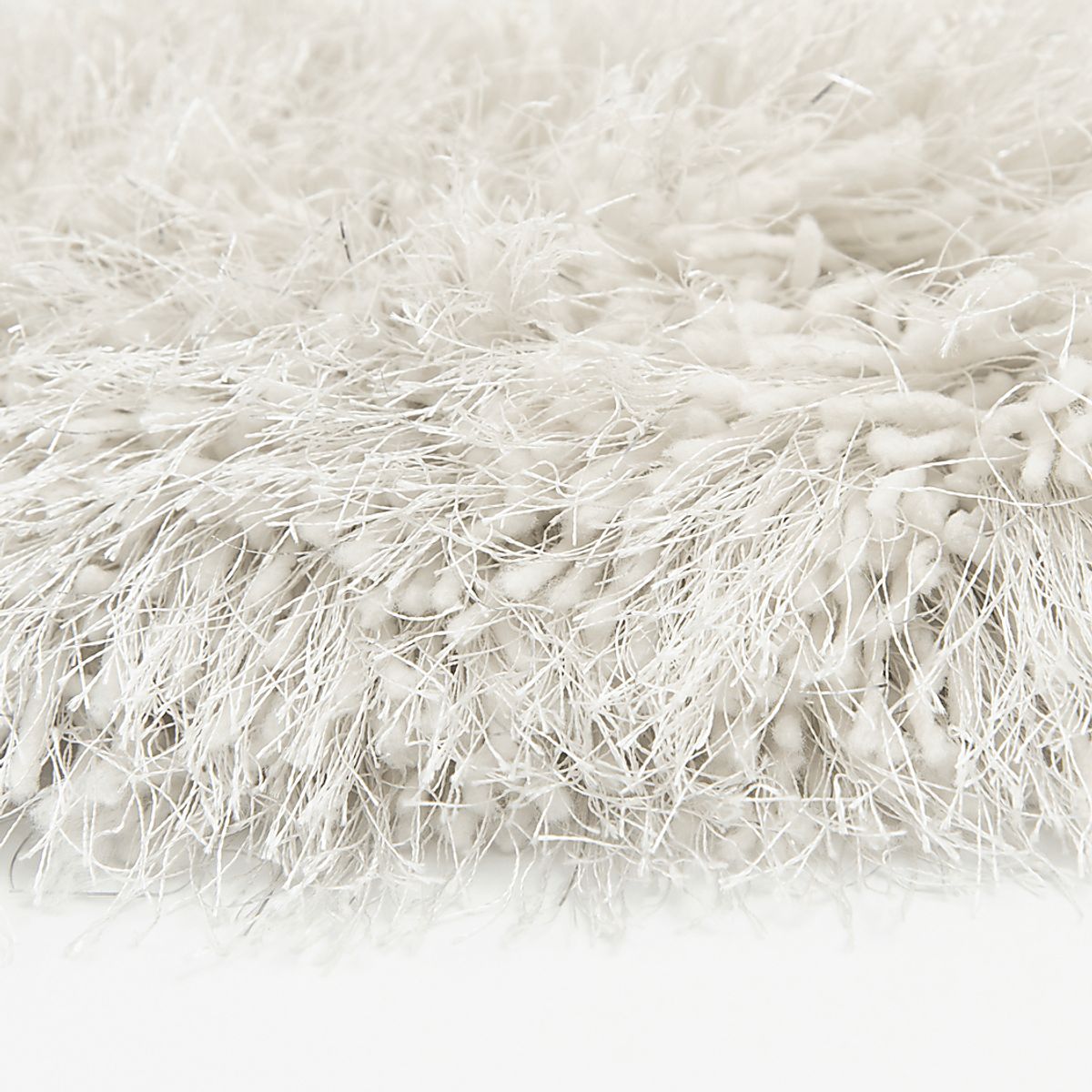 Sparkle Shag Ivory Beige Rug | Rooms to Go