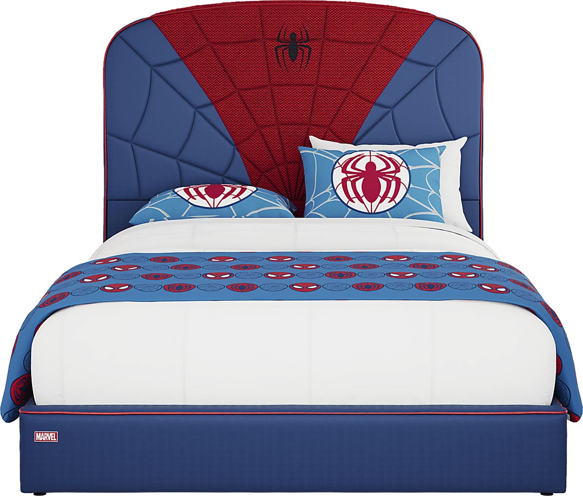 Marvel Spider-Man 5 Pc Multi Colors Full Bedroom Set With Full Bed ...