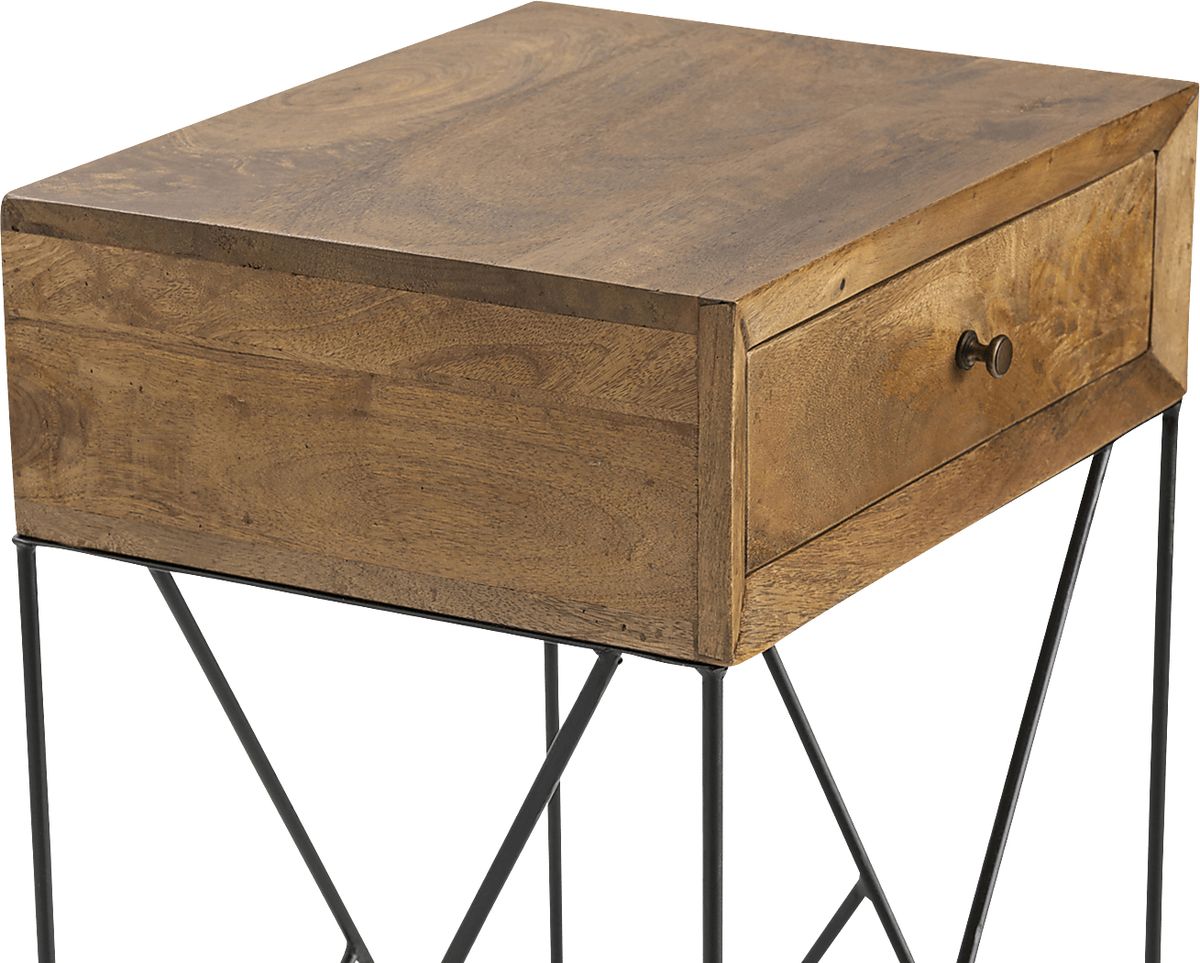 Spokeshave Brown End Table | Rooms to Go