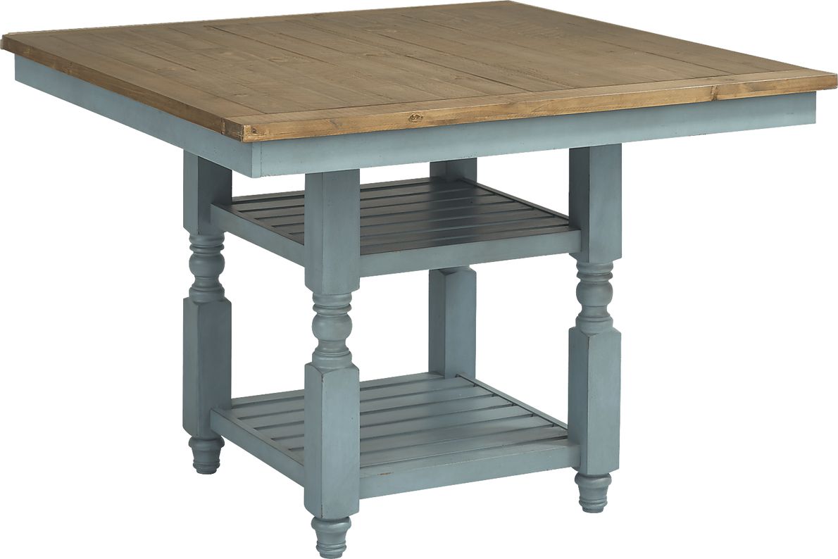Spring Cottage Blue Colors Counter Height Dining Table - Rooms To Go